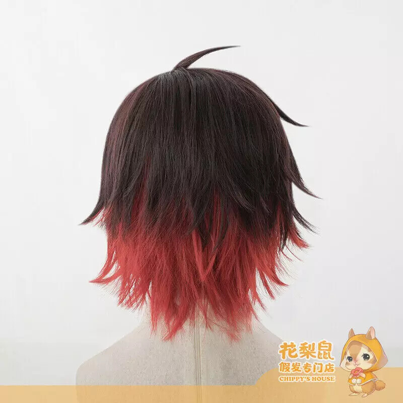 Anime RWBY Ruby Rose Daily Hairpiece Cosplay Full Wig Harajuku Periwig ...