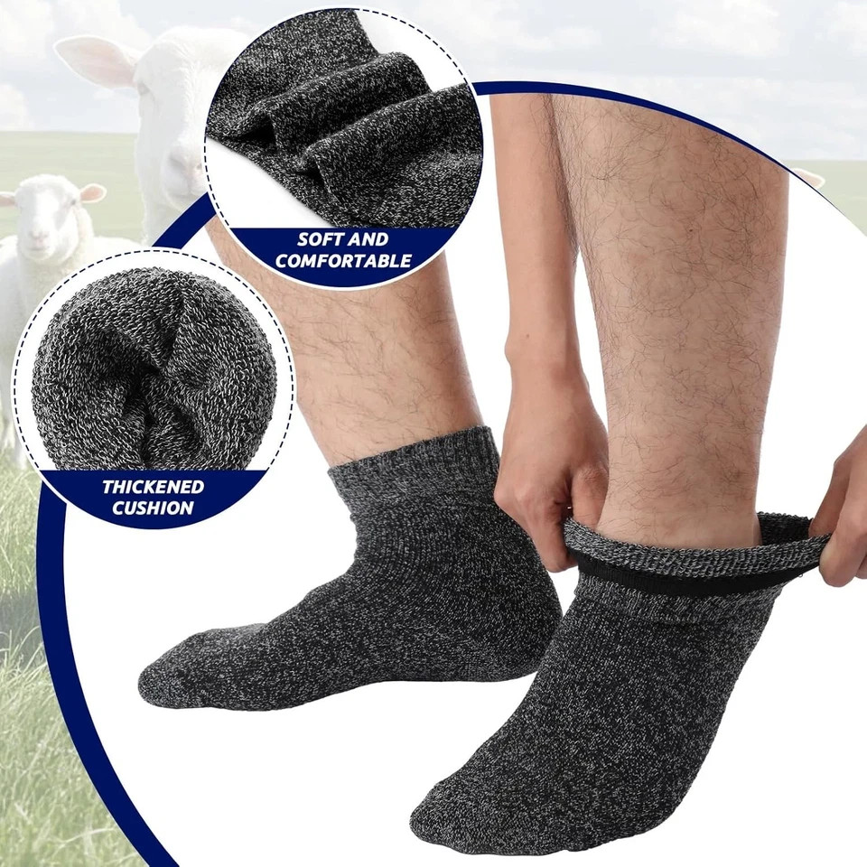 10 Pairs XXL Thermal Warm Winter Socks for Men Size 15-18 Wool Extra ...