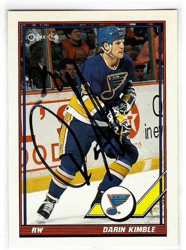 Darin Kimble Signed 1991/92 O-Pee-Chee Card #156 | eBay