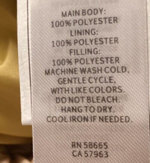 NWT BP Yellow Blue Horizon Print Tie Dye Puffer Jacket Coat Size XS ...