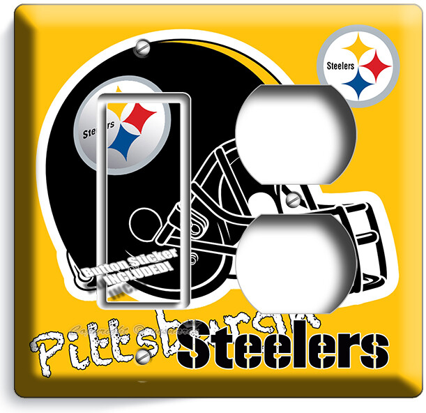 PITTSBURGH STEELERS FOOTBALL TEAM LIGHT SWITCH OUTLET WALL PLATE SPORT ...