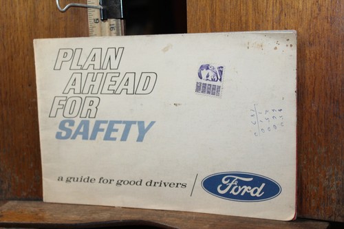 Vintage 1960's Ford Safety Guide for Good Drivers Help Sign | eBay