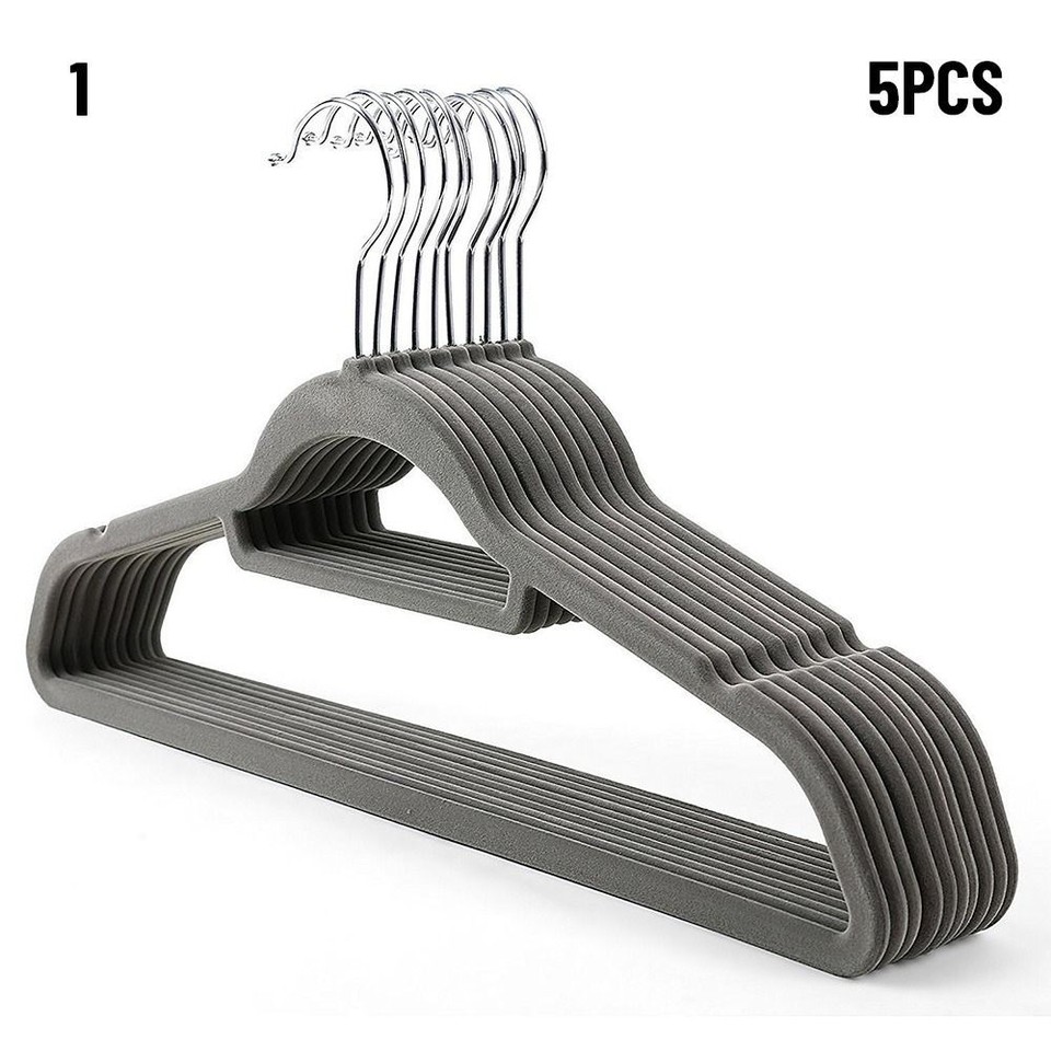 Dress Rack Velvet Hangers Flocked Clothes Hangers Coat Holder Adult ...