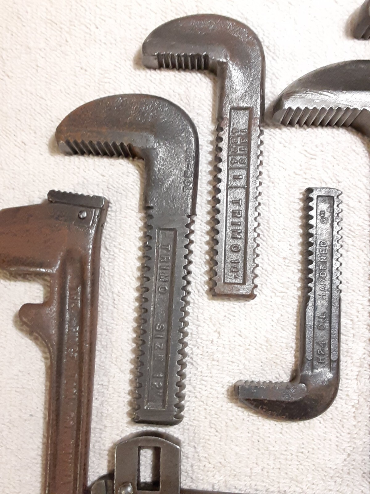 Mixed Lot Pipe Wrench Parts Jaw Heel Jaw RIDGID TRIMO PROTO USHCO ...