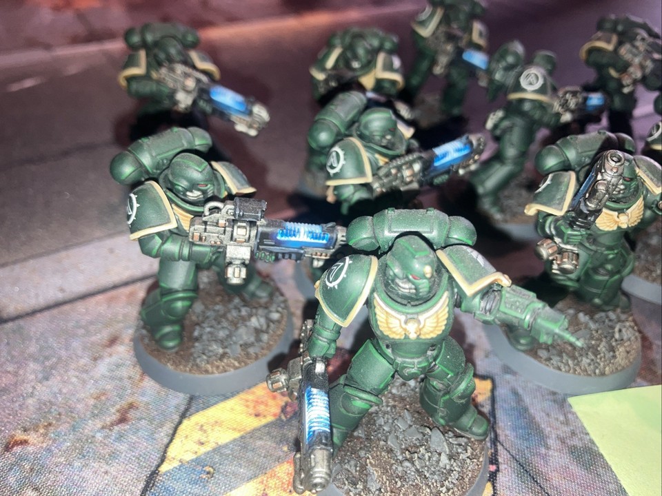 Warhammer 40k Space Marines Dark Angels Dark Angel Hellblasters X 10 ...