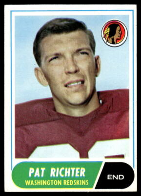 1968 Topps Pat Richter #114 Washington Redskins Football Card | eBay
