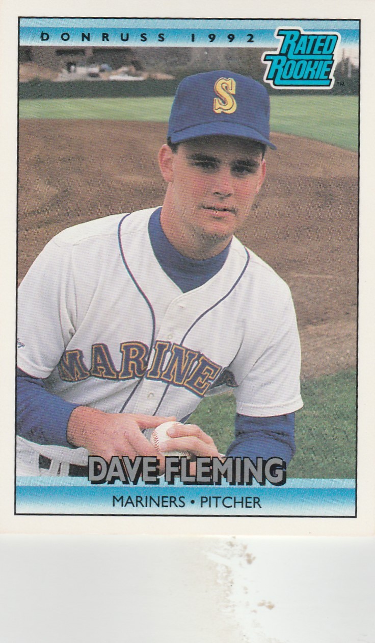 FREE SHIPPING-MINT-1992 Donruss #404 Dave Fleming Seattle Mariners ...