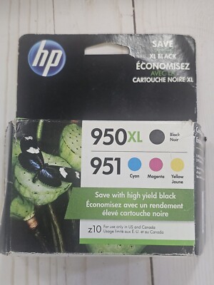 HP 950XL & 951 High Yield Black & Standard C/M/Y Color Ink Cartridges ...