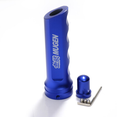 1PCS Mugen Blue Aluminum Car Handle Hand Brake Sleeve Universal Fitment ...