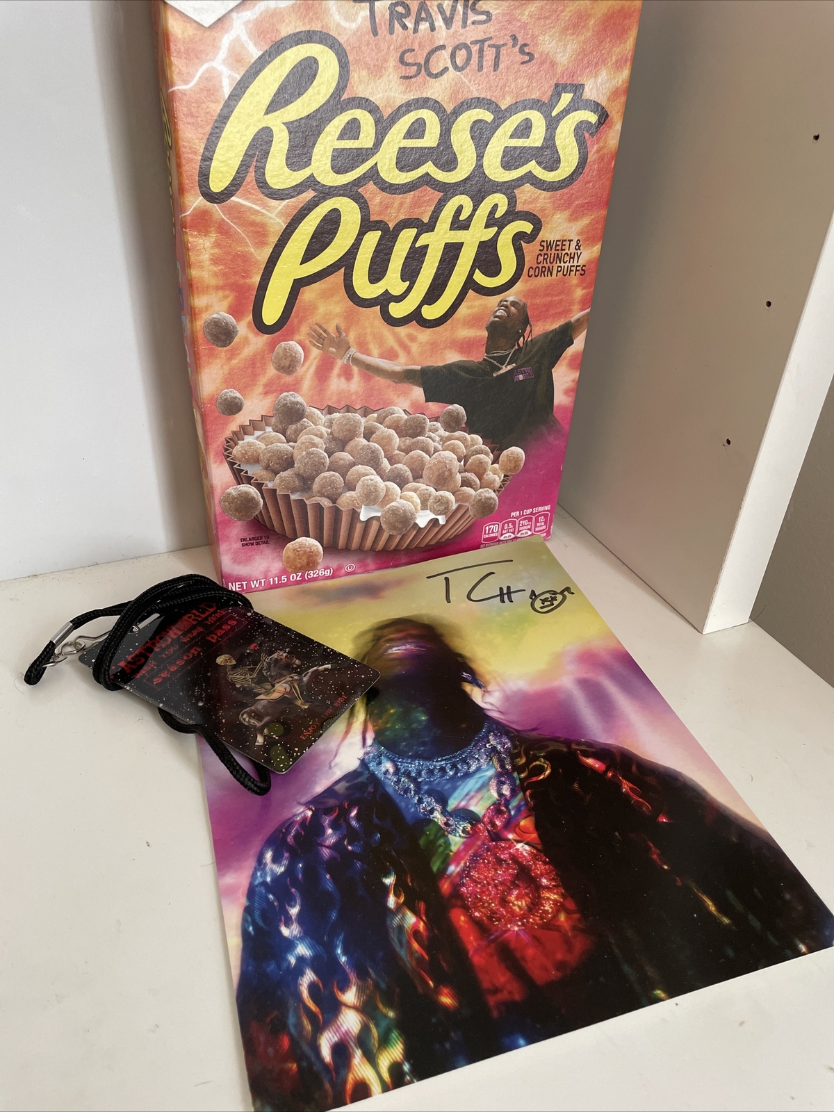 TRAVIS SCOTT SIGNED/AUTOGRAPHED LITHOGRAPH / ASTROWORLD LANYARD VIP ...