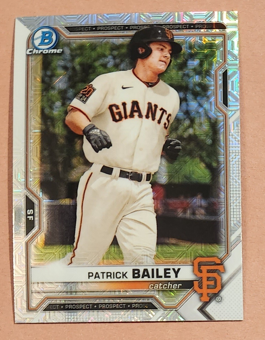 Patrick Bailey 2021 Bowman Chrome Prospect Mojo Refractor Card #BCP-108 ...