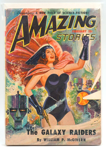 Vintage 1950's AMAZING STORIES Pulp Fiction Magazine - The Galaxy ...