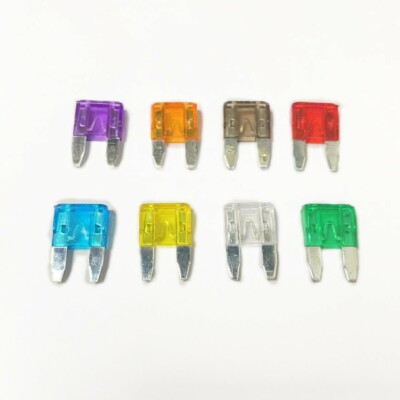 24 Pc Mini Car Fuse Auto Mini Blade Car Fuse Set 3 5 7.5 10 15 20 25 30 ...