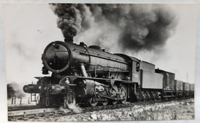 RPPC Real Photo Postcard Steam Locomotive Train Engine #77230 WD ...