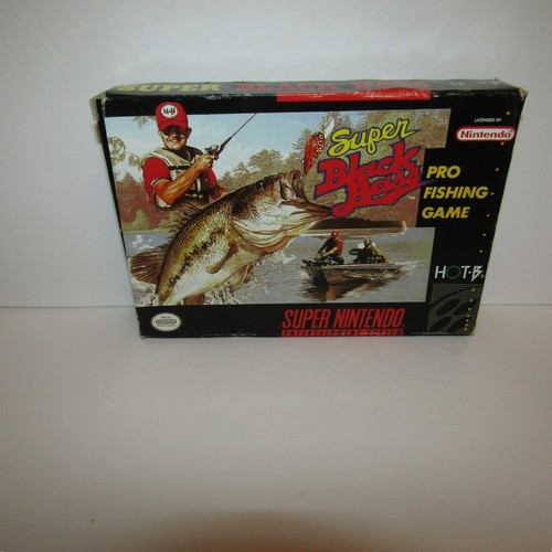 Super Black Bass Super Nintendo SNES Video Game in Box with Manual ...