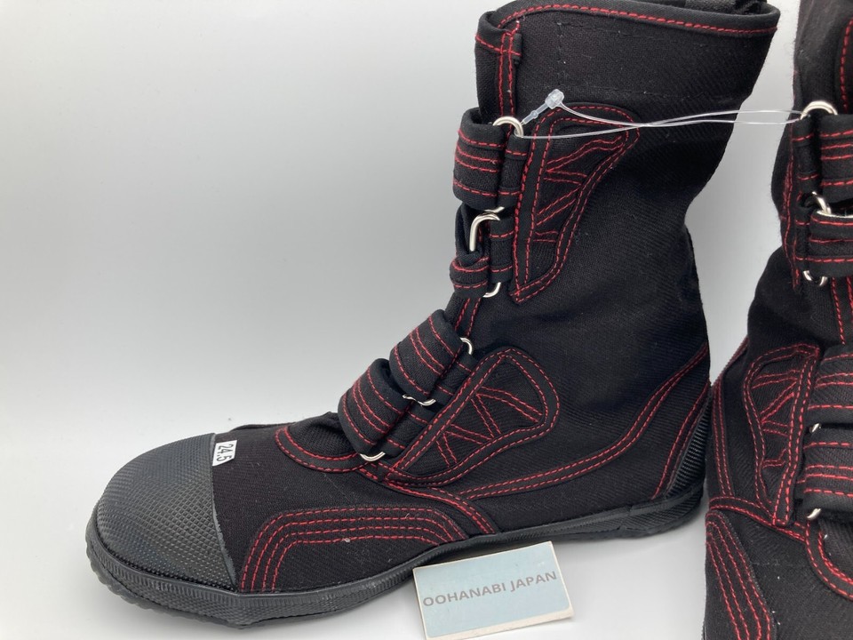Rikio Tabi Boots Power Ace High Guard Hg220 3E BLACK×RED Safety Boots ...