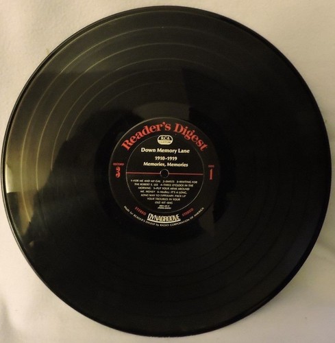 Readers Digest Down Memory Lane Music From 1910-1919 Memories Vinyl ...