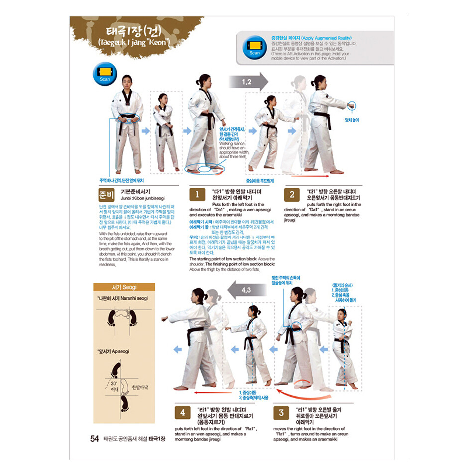 AR Video Explanation Taekwondo TKD WTF KTA Poomsae Poomse Forms ...