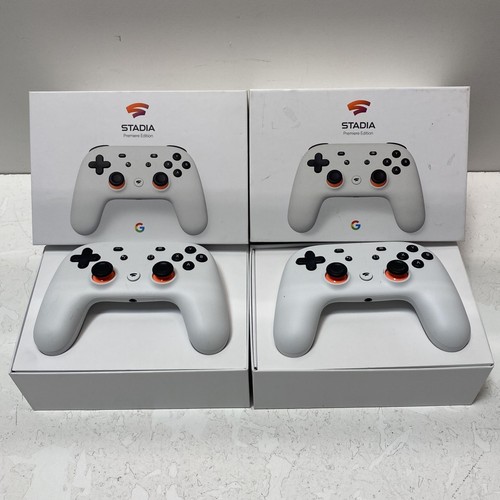 Lot of 2 Google Stadia Controllers in Box - White (Read Description) | eBay