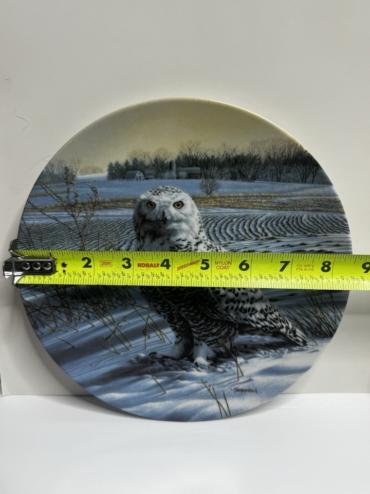 Vintage "The Snowy Owl" By Jim Beaudoin 1989 Knowles Collectors Plate ...