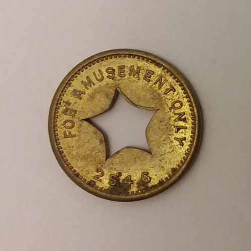 Star Hole Amusement Slot Game Token 21mm | eBay