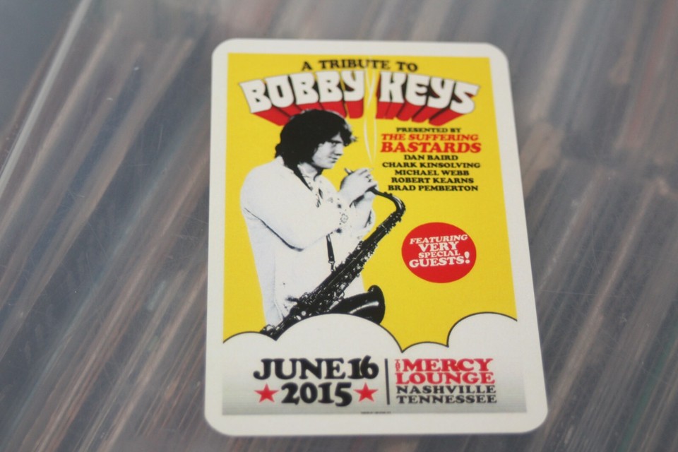 Suffering Bastards Bobby Keys Tribute - Backstage Pass Card - FREE ...