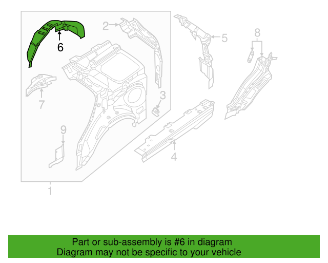 2011-2019 Ford Explorer OEM Left Rear Fender Wheel Fender BB5Z-7827887 ...