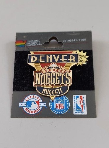 NBA Denver Nuggets Pin Basketball 1996 Imprinted Prod. Limited Ed ...