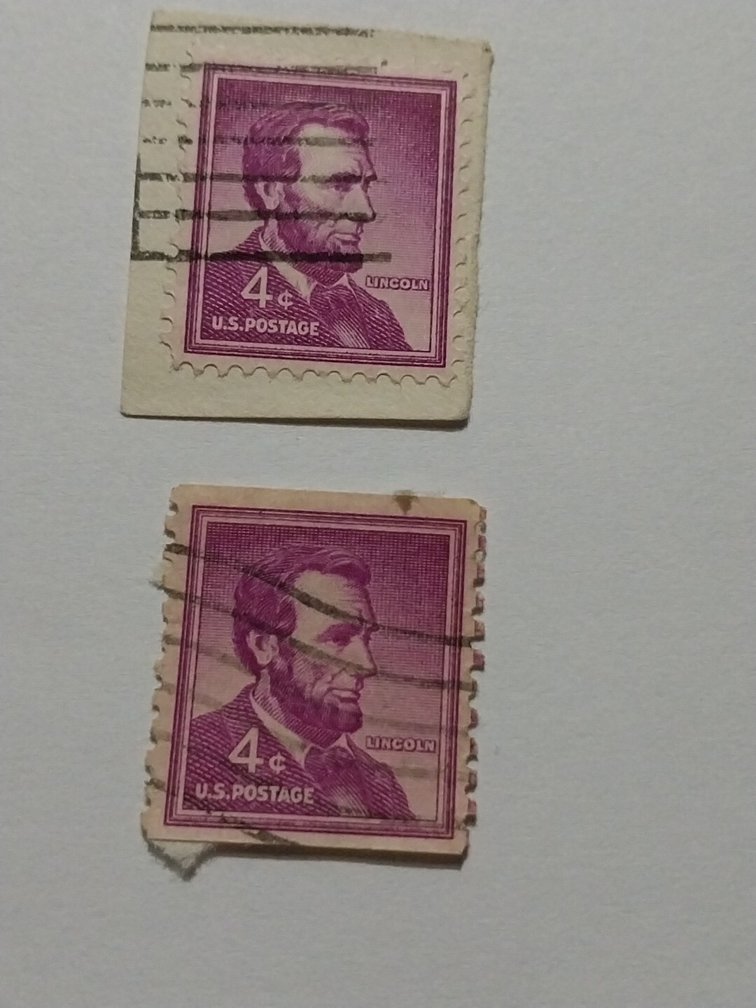 abraham lincoln 4 cent stamp purple very rare #0A3 | eBay