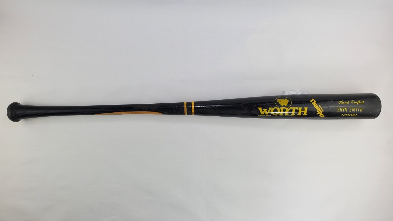 Bryn Smith Game Used Baseball Bat Worth Tennessee Thumper Model 500T ...