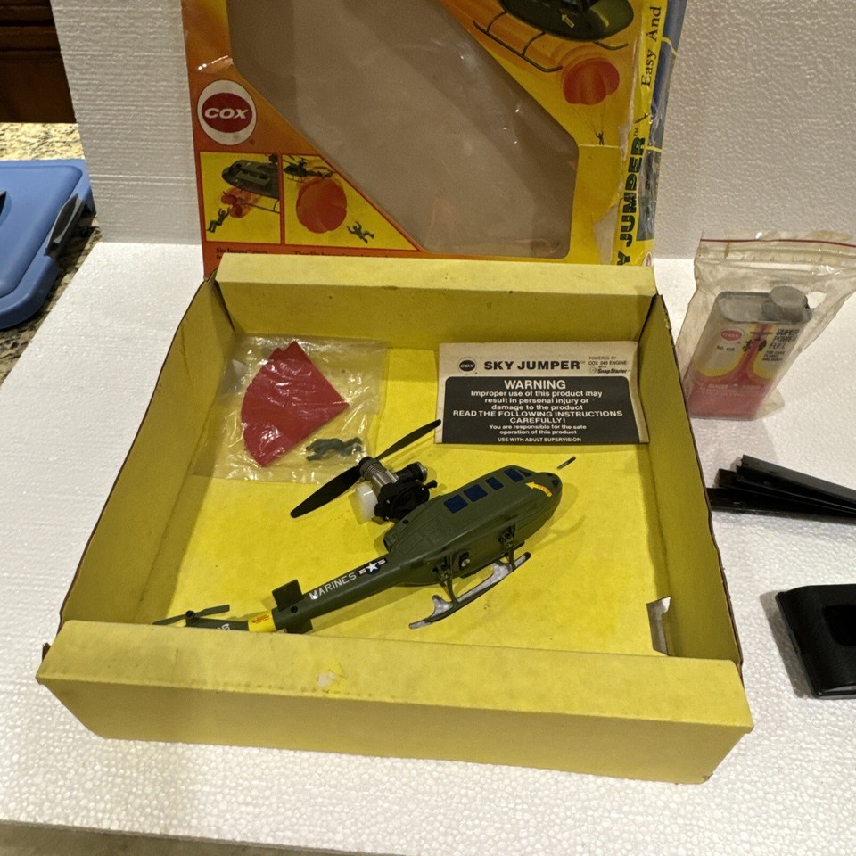 New! Cox, Sky Jumper, Vintage Nitro Helicopter, Very Rare! Please Read ...