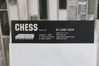 Odesta Chess Version 7.0 By Larry Atkin Vintage Computer Game | eBay