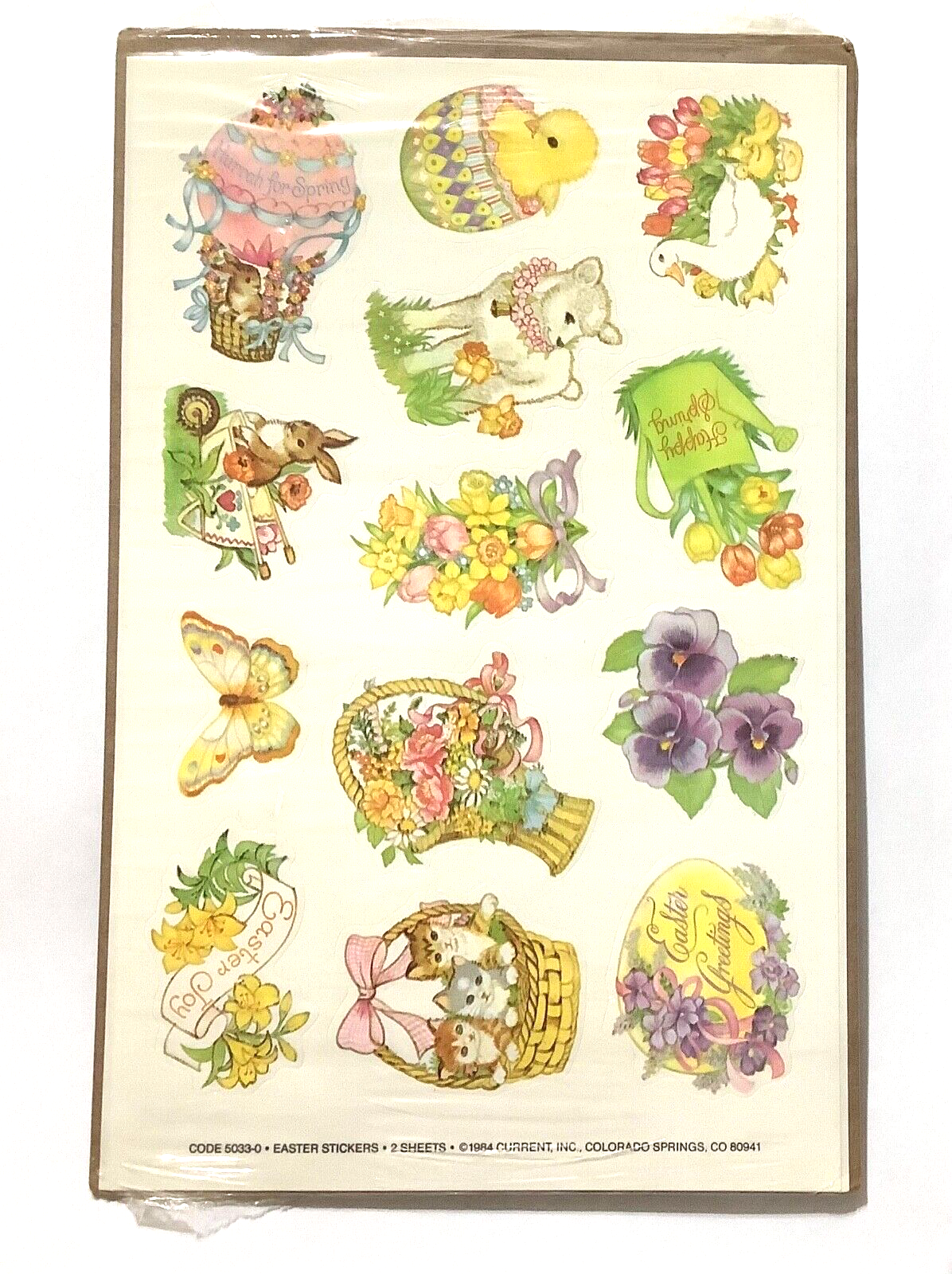 Stickers CURRENT Easter 1984 Sealed Two Sheets NOS Adorable Rare | eBay