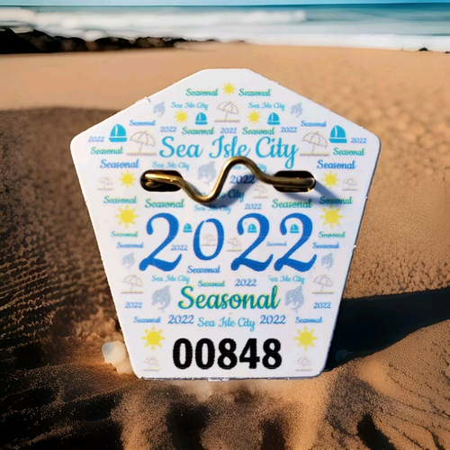 2022 Sea Isle City NJ Seasonal Beach Tag Badge New Jersey Shore | eBay