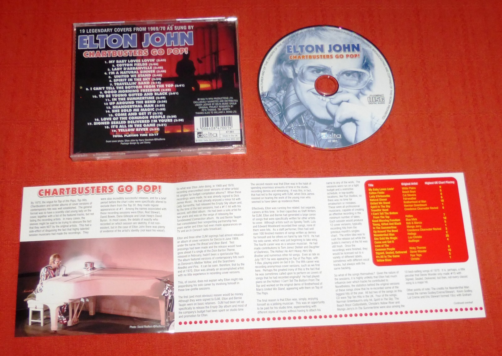 ELTON JOHN COMPILATION CD - CHARTBUSTERS GO POP! - 1999 UK ISSUE ON ...