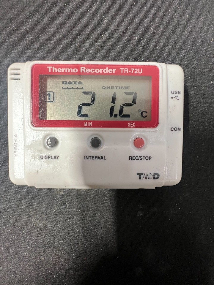 TandD TR-72U Thermo Recorder High Precision Wireless Temp and Humidity ...
