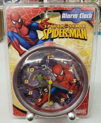 SPIDER-MAN SPIDER-SENSE ALARM CLOCK ~ 2009 MARVEL COMICS ~ QUARTZ ...
