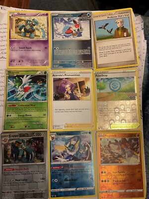 18 Pokemon TCG Rare Cards Lot Gold Collapsed Stadium/Rotom V & More ...