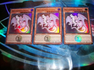 3x Dragonmaid Ernus 1st Edition Ultra Rare BLMM-EN055 Yu-Gi-Oh | eBay