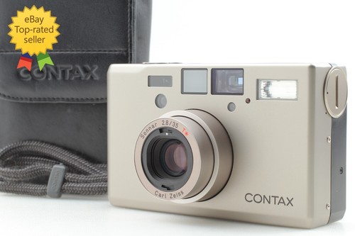 Double Teeth [Top MINT+++ w/ Case] Contax T3 Titan Silver 35mm Film ...
