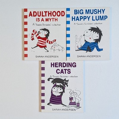 Lot of 3 Sarah's Scribbles Andersen Books Mushy Lump, Adulthood ...