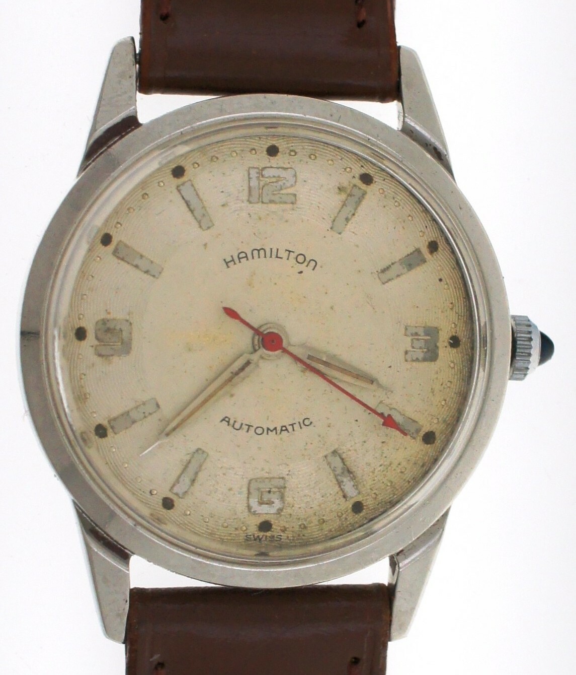 Vintage 1960s Hamilton Automatic Watch 33mm Stainless Steel Cal 672 | eBay