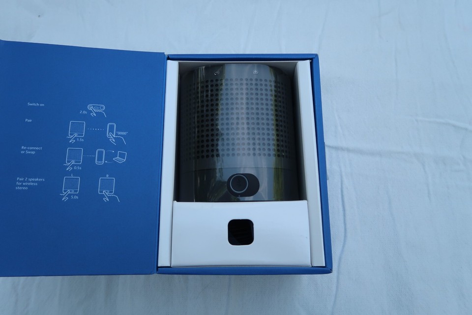 Nokia MD-50W Play 360 Bluetooth Surround Sound Portable Speaker Black ...