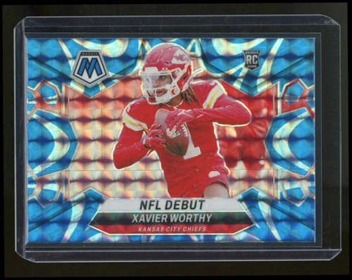 XAVIER WORTHY 2024 Panini Mosaic Football Reactive Blue Prizm Rookie ...