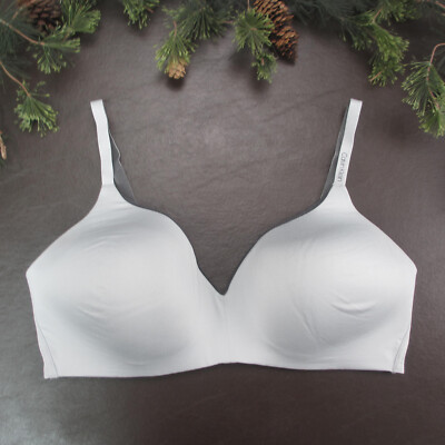 Calvin Klein Bra Size XL Blue Padded Wireless Adjustable Clasp Back | eBay