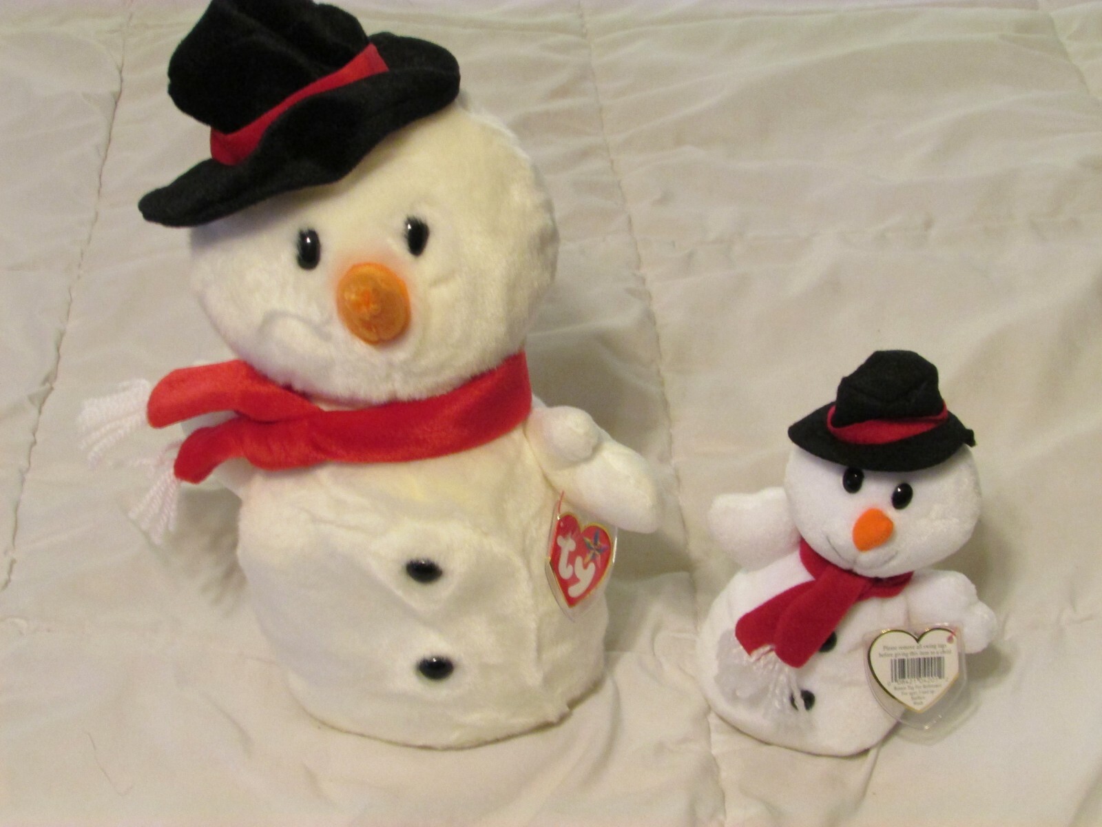 Snowball The Snowman Ty Beanie Baby and Buddy Christmas Holiday | eBay