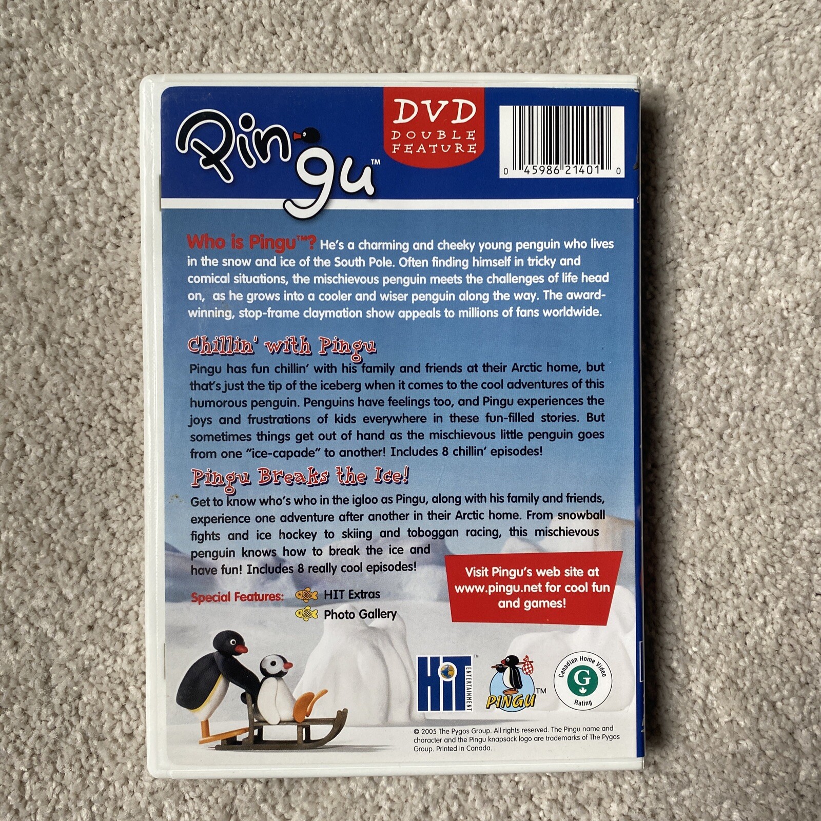 Chillin’ With Pingu DVD Double Feature Rare Pre-owned Good Cond. 2005 ...
