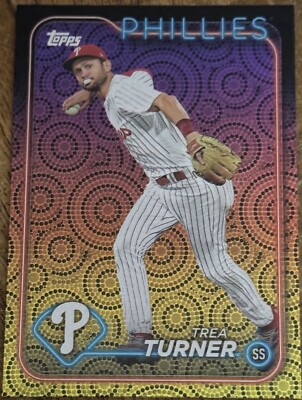 Trea Turner Topps 2024 Series-2 Fireworks Parallel 352. Philadelphia ...