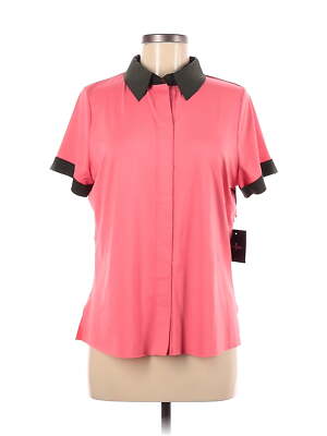 NWT Belyn Key Women Pink Short Sleeve Polo M | eBay