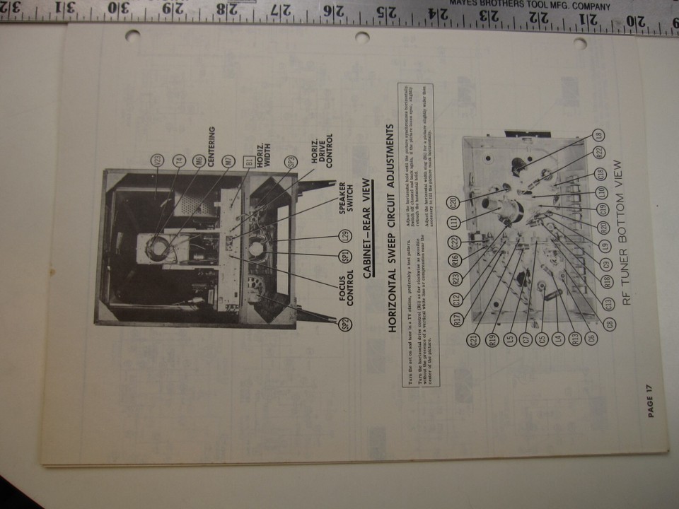 SF 1950's Sams Photofact HOFFMAN Model 21B179S, 21B194, 21M193, 21P365 ...